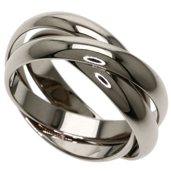 Cartier | Jewelry | Cartier Trinity 5 Ring K18 White Gold Ladies ...